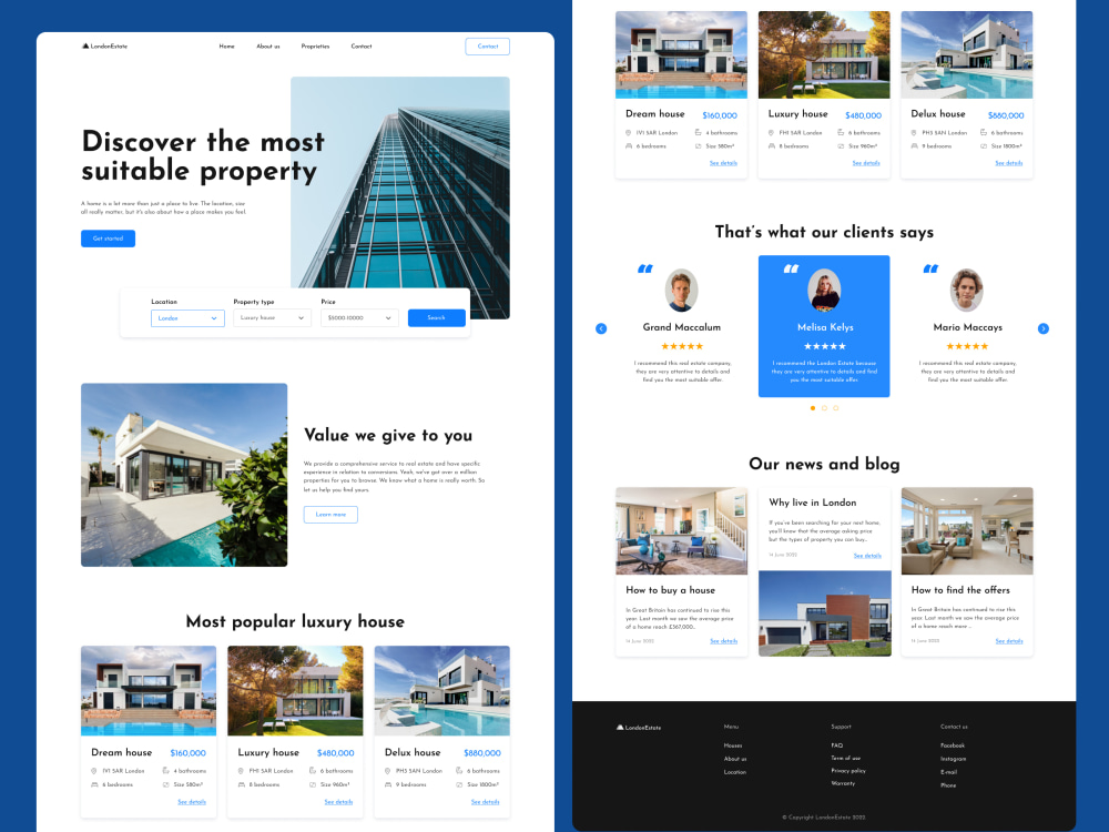 Modern website using Figma | Upwork