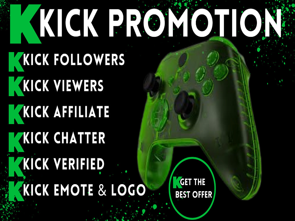 Kick channel promotion Kick Live viewers kick affiliate Kick followers ...