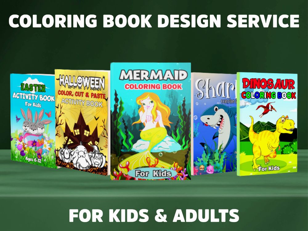 A unique coloring book design for kids and adults | Upwork
