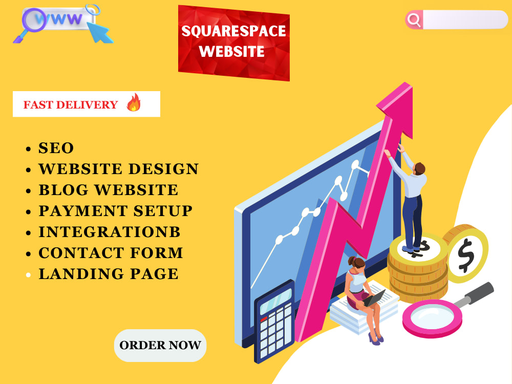 A professional Responsive Squarespace website, Squarespace landing page ...