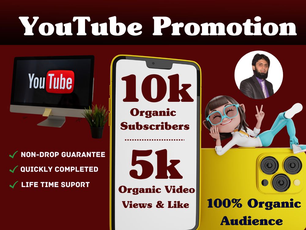 Real 10k Youtube Subscribe & 5k Youtube Views for Youtube channel | YouTube | Upwork