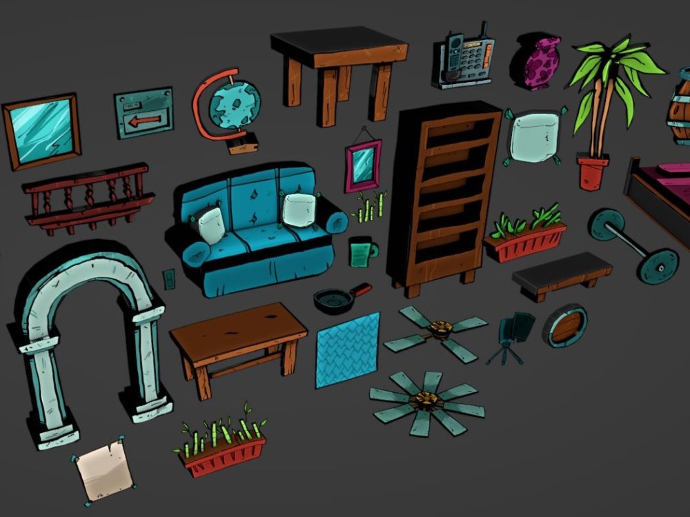 Custom Cartoon-Style Game Props | Upwork