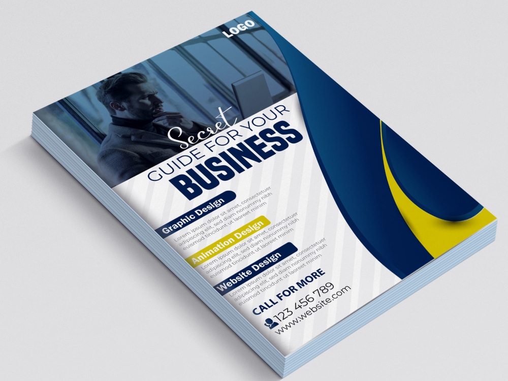 Professional digital animated business clean flyer design | Upwork