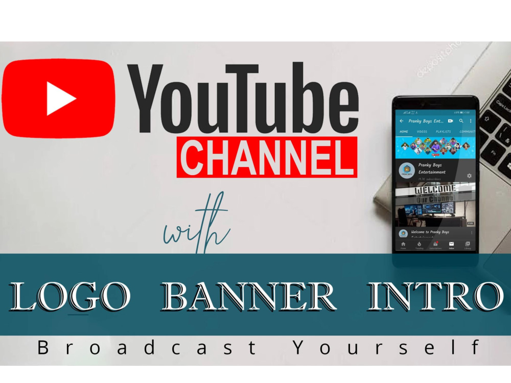 A great youtube channel, logo, banner, intro ... | Upwork