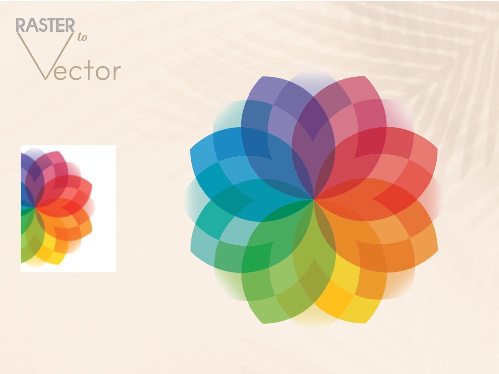 High resolution vector (SVG) from low res raster graphic. | Upwork