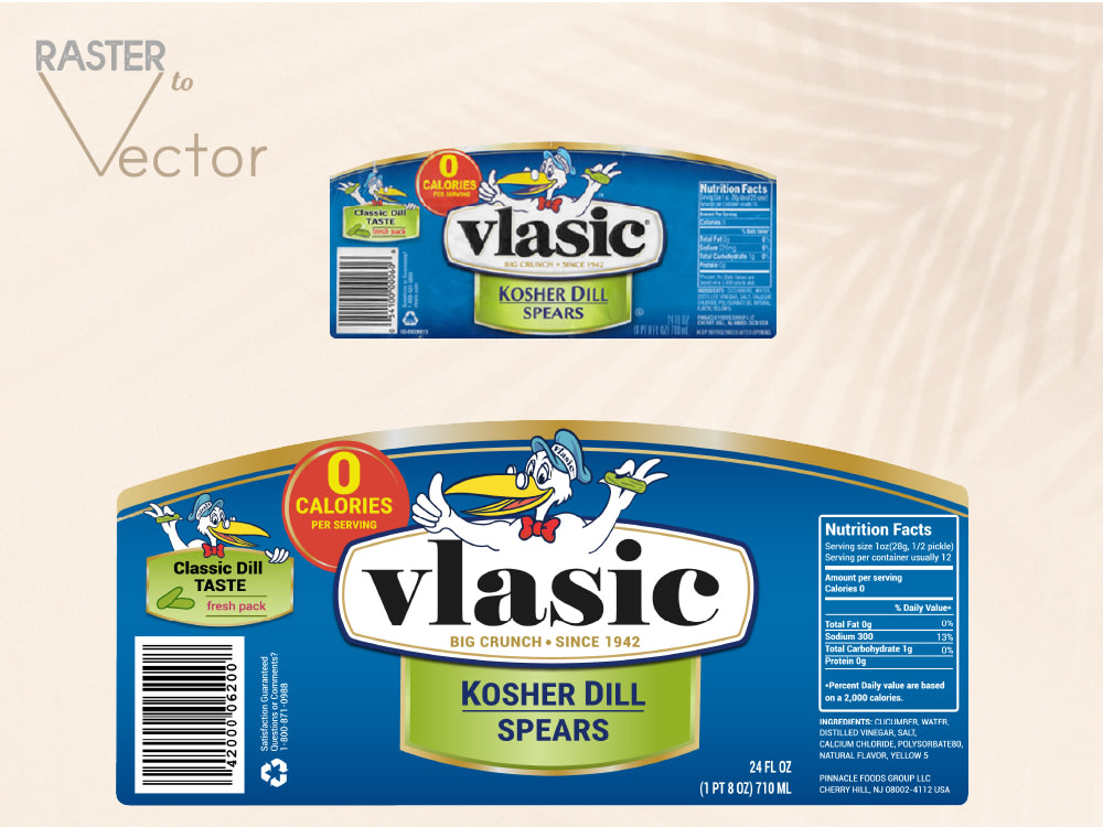 High resolution vector (SVG) from low res raster graphic. | Upwork