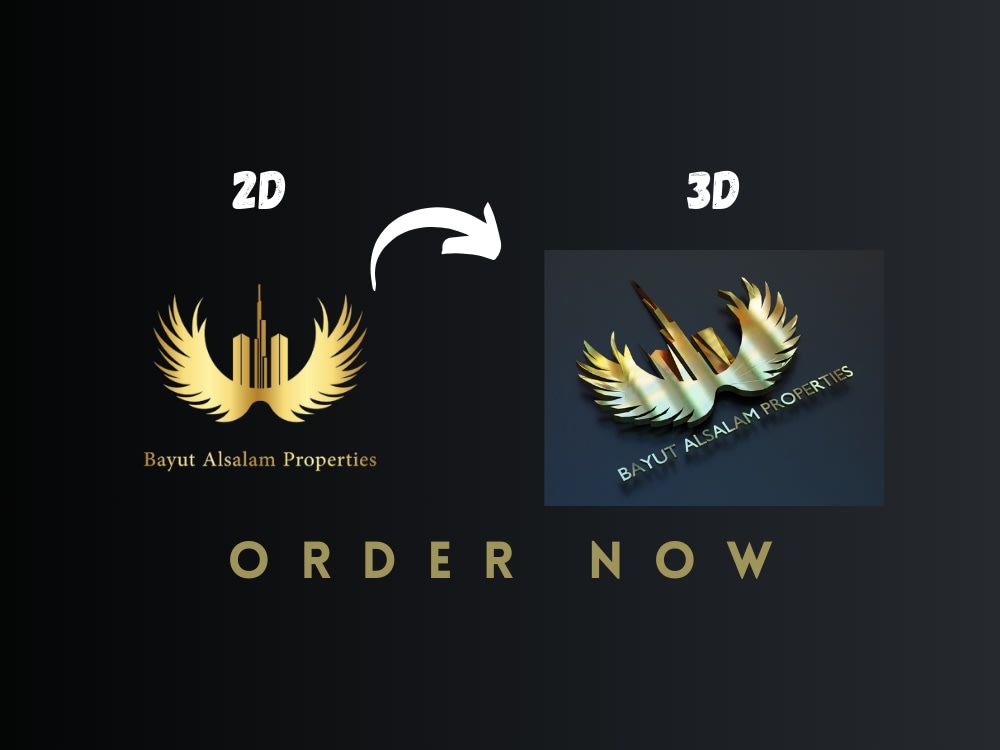 3D Logo of you existing 2D Logo | Upwork