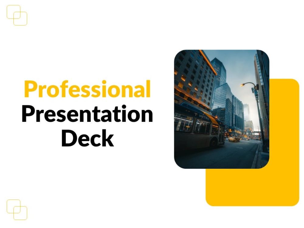 A professional looking presentation deck for any purpose. | Upwork