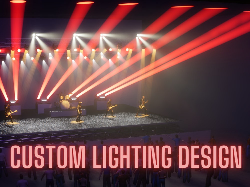 A 3D stage and lighting design for your event or show | Upwork