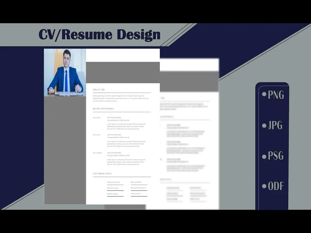A modern design CV, resume editing and canva resume | Upwork
