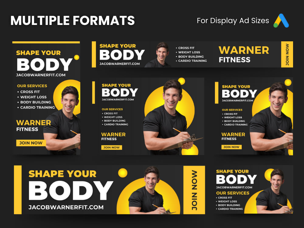 Eye-catching custom Google display banner ad creatives | Upwork