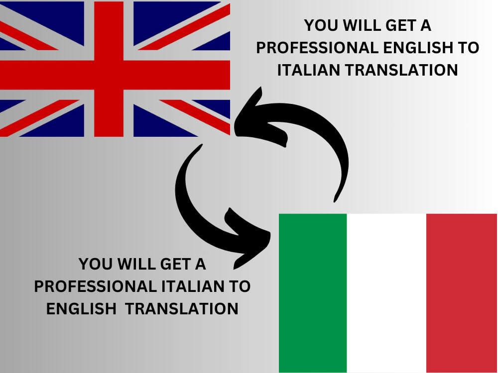 A professional English to Italian translation. | Upwork