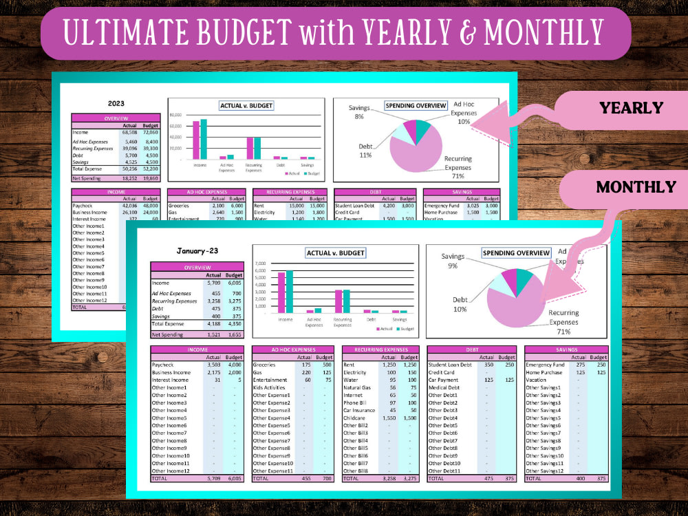 An income & Expense Tracker template in excel | Upwork
