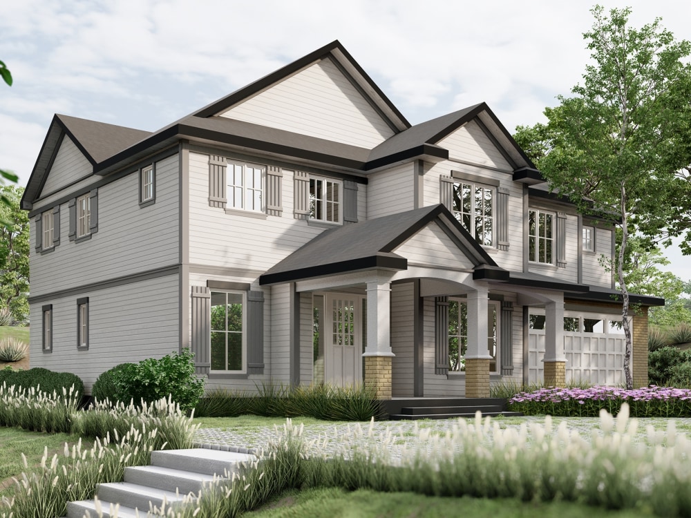 Realistic architectural 3D rendering for exterior house design | Upwork