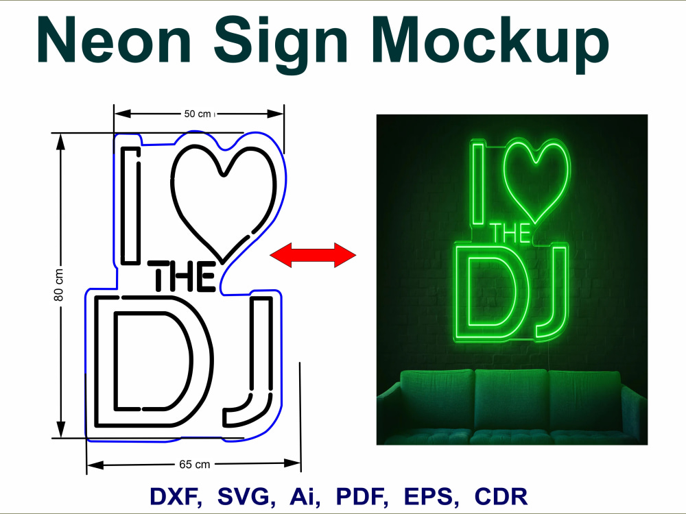 LED Neon Sign, Metal sign, Acrylic sign & UV Print design vector art ...