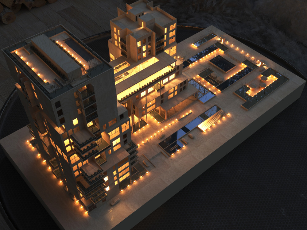 An amazing and stunning maquette render ( light design ) | Upwork