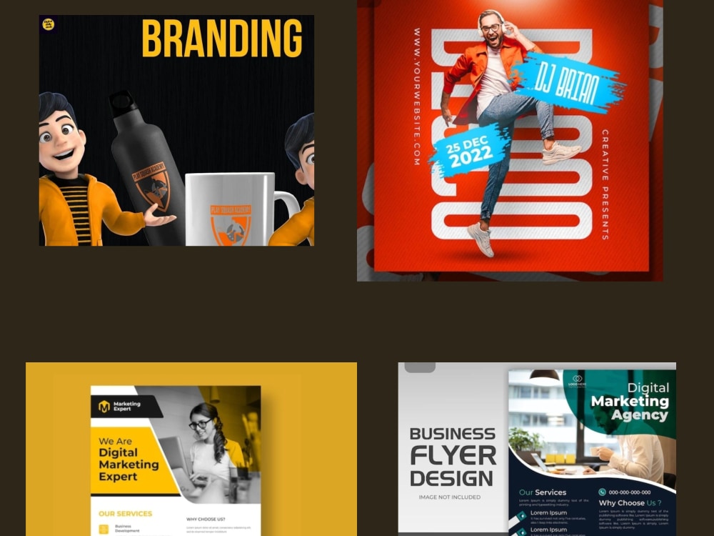 An flyer desig and logo designer | Upwork