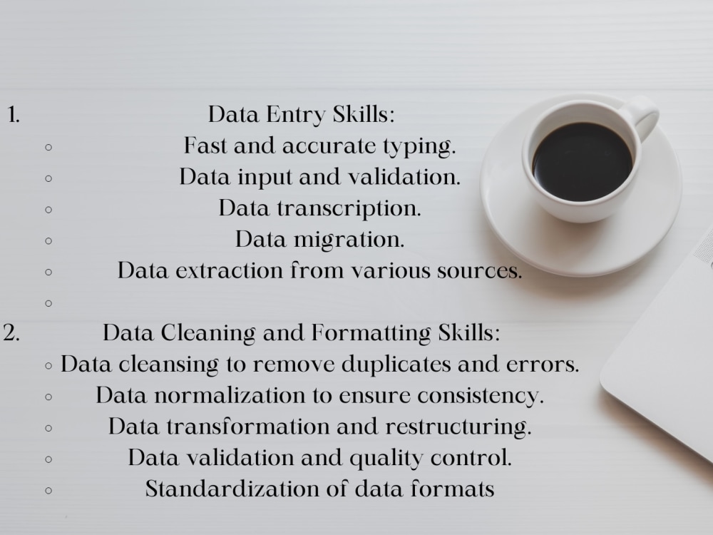 Data Entry, Cleaning, Formatting Specialist For Excel and Google Sheets ...