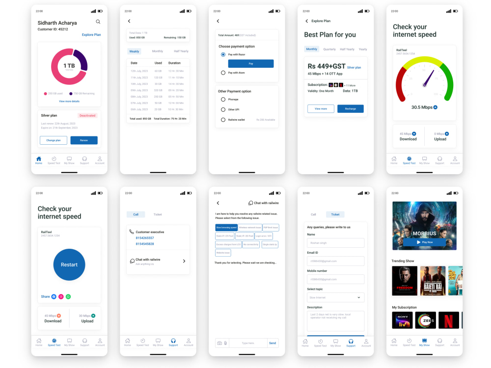 Mobile App and Landing Page Design in Figma | Upwork