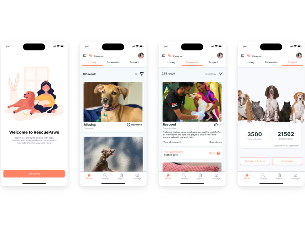 Mobile App and Landing Page Design in Figma | Upwork