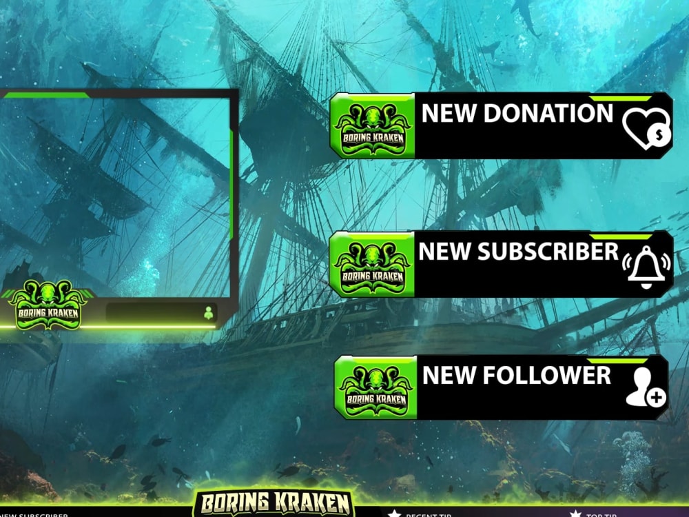 Kick overlay, facecam Panels and stream alerts for live-streaming | Upwork