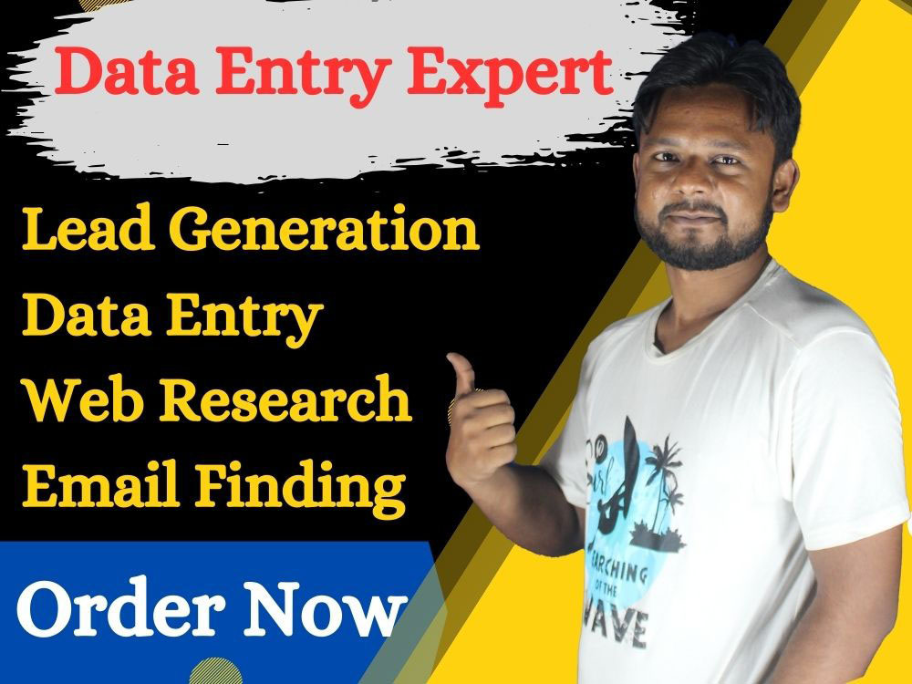 Copy-paste job typing, Lead generation, Data Entry and Web Research | Upwork