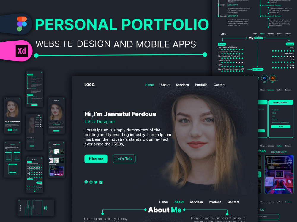 Figma Wireframe UX UI for Website & Mobile apps | Wireframe ui ux ...