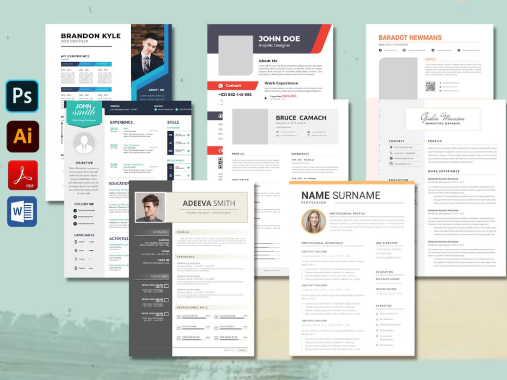 And i will deliver creative cv design | Upwork