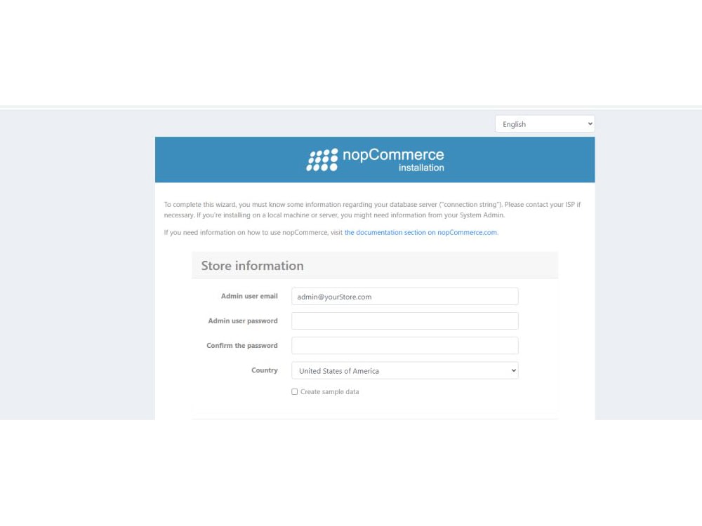 Nopcommerce website installation and configuration | Upwork