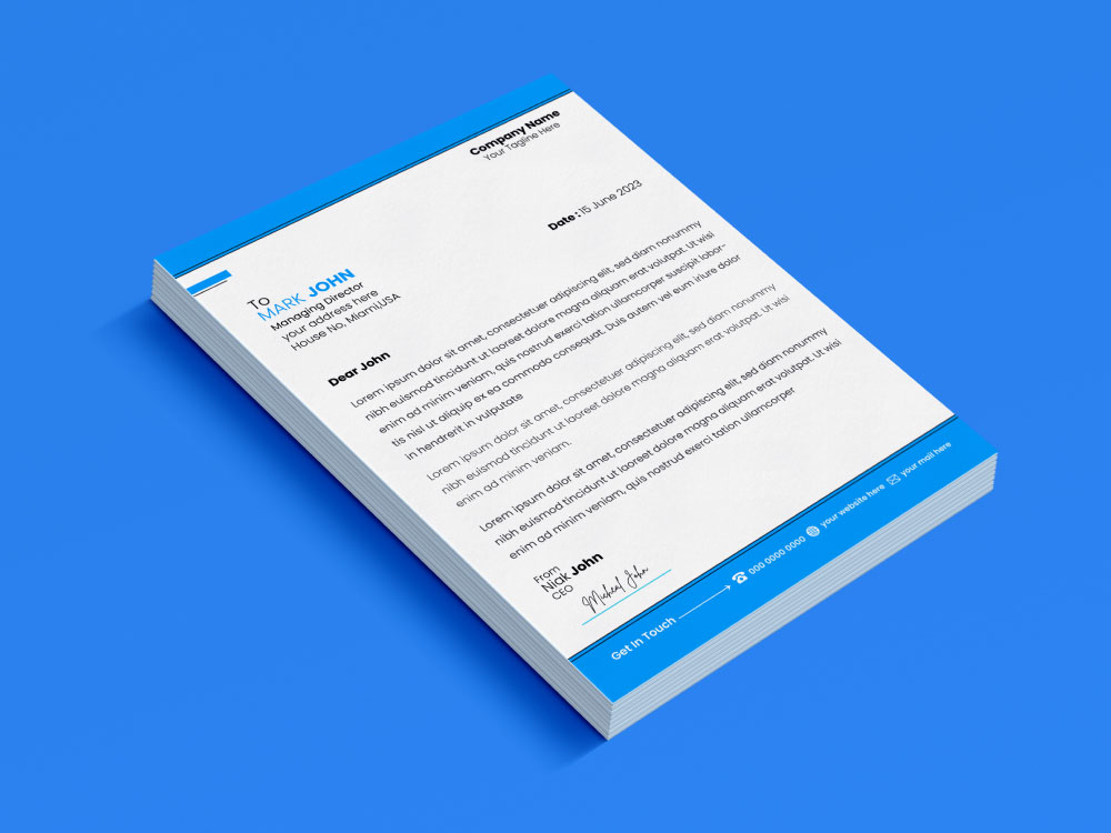 Creative and Professional Business Letterhead Design For Your Company ...