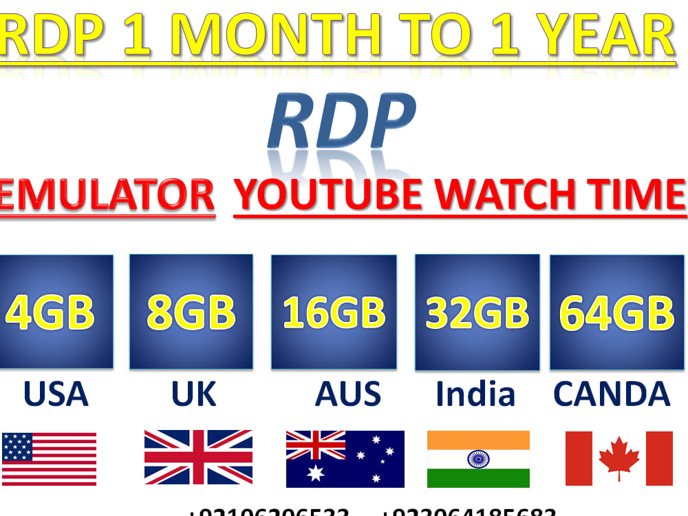 RDP VPS SERVER USA UK INDIA JAPAN CANDA ALL LOCATIONS | Upwork