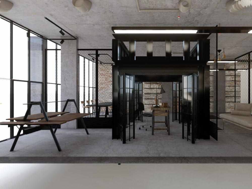 A professional interior render for your office project | Upwork