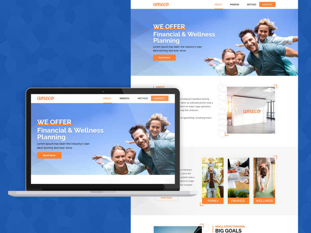 Responsive Website Landing Page UI UX design in PSD/XD/Figma ...