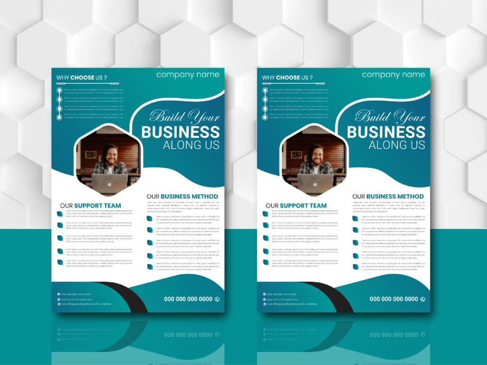 Create a professional event flyer, leaflet, marketing flyer, poster ...