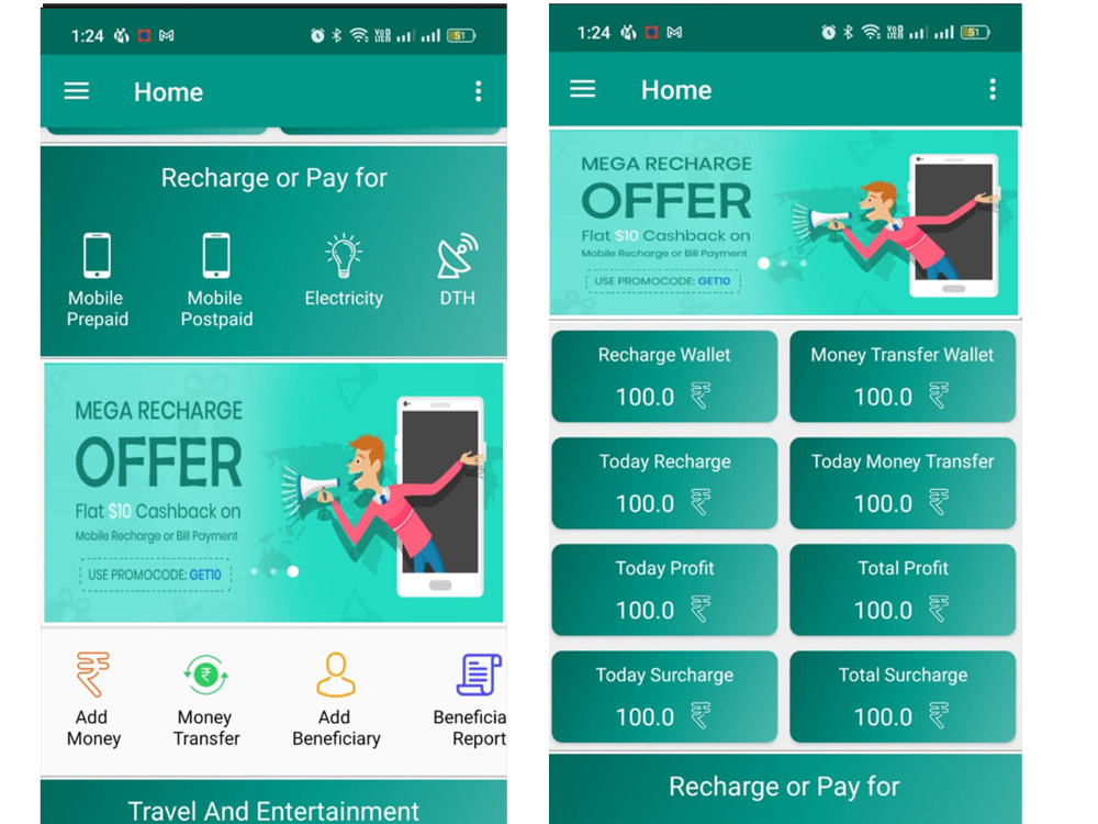 Mobile Recharge & Utility Bill Payment Mobile Application | Upwork
