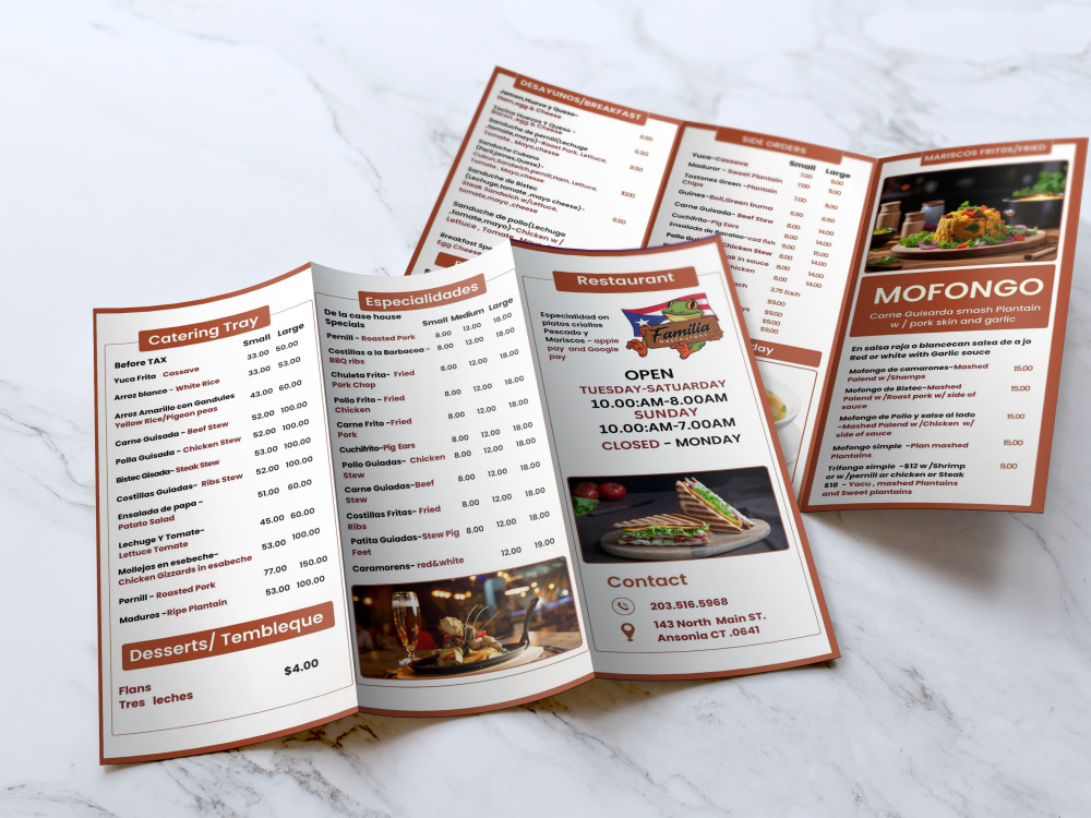 Attractive food menu,Modren,Proffessional and eye catching Resturant ...