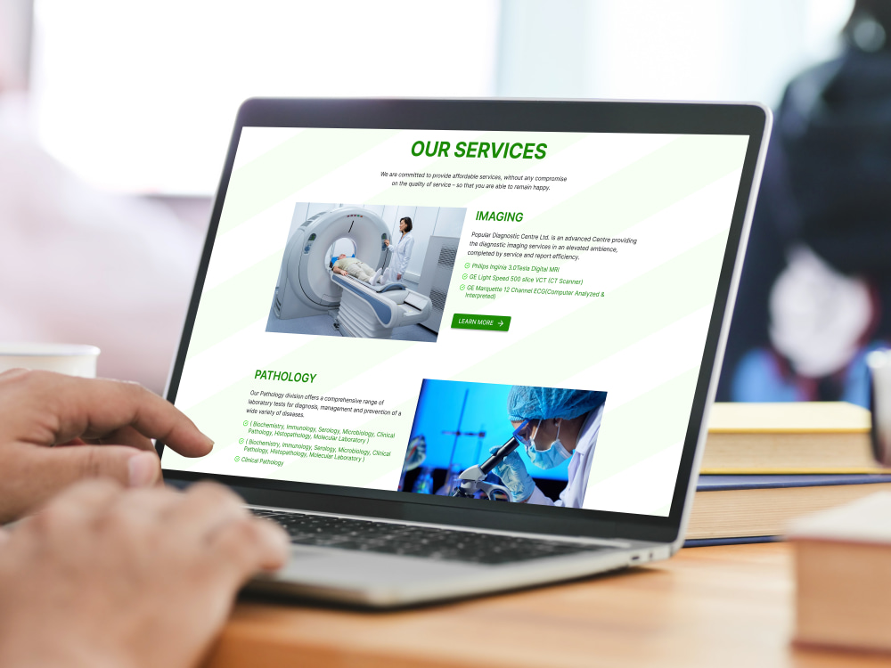 Medical and beauty spa website & landing page Screen Design in Figma ...