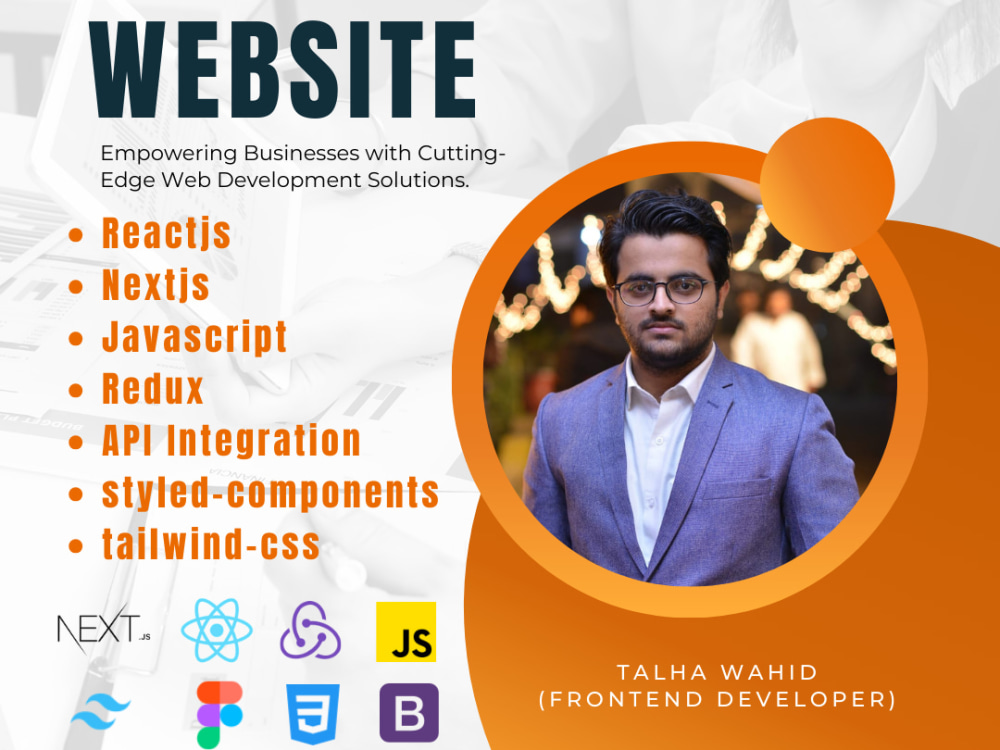 Website in React JS || Web App || React Developer || Javascript || Next.js | Upwork