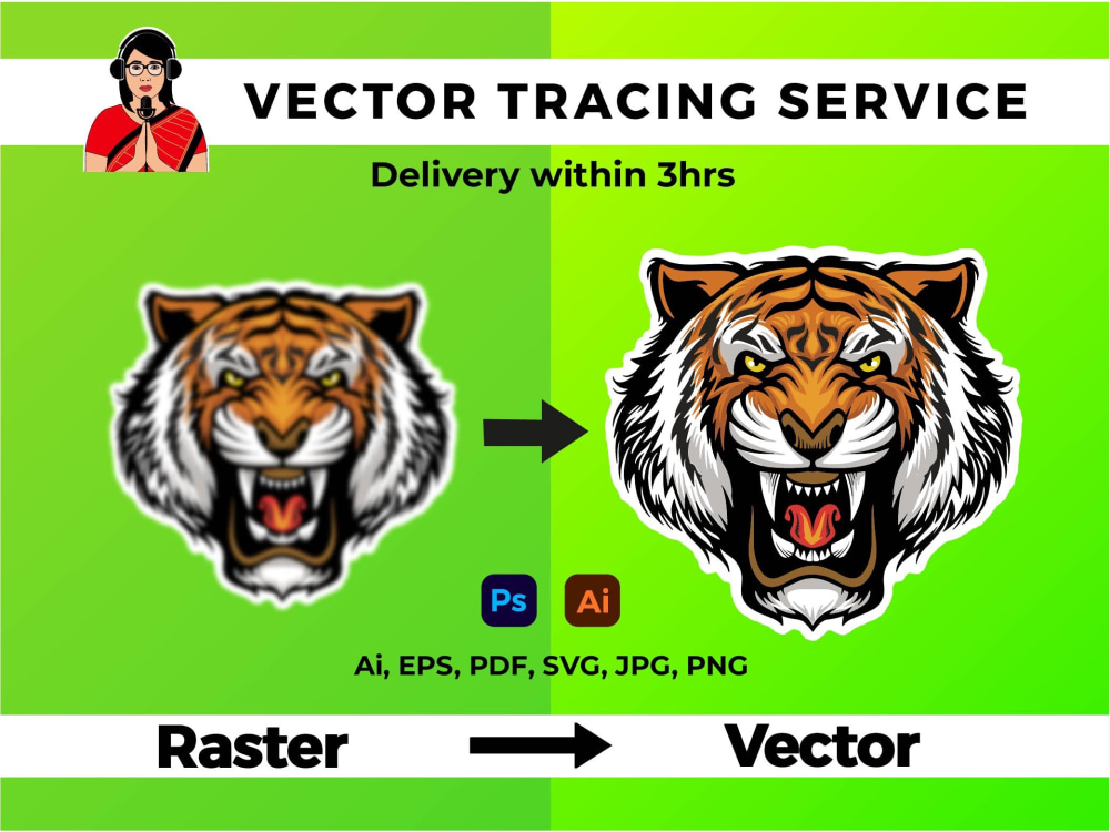 Revamp and redraw the raster logo image to vector tracing | Upwork