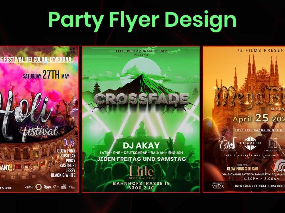 A professional event flyer, party flyer design and club flyer design ...