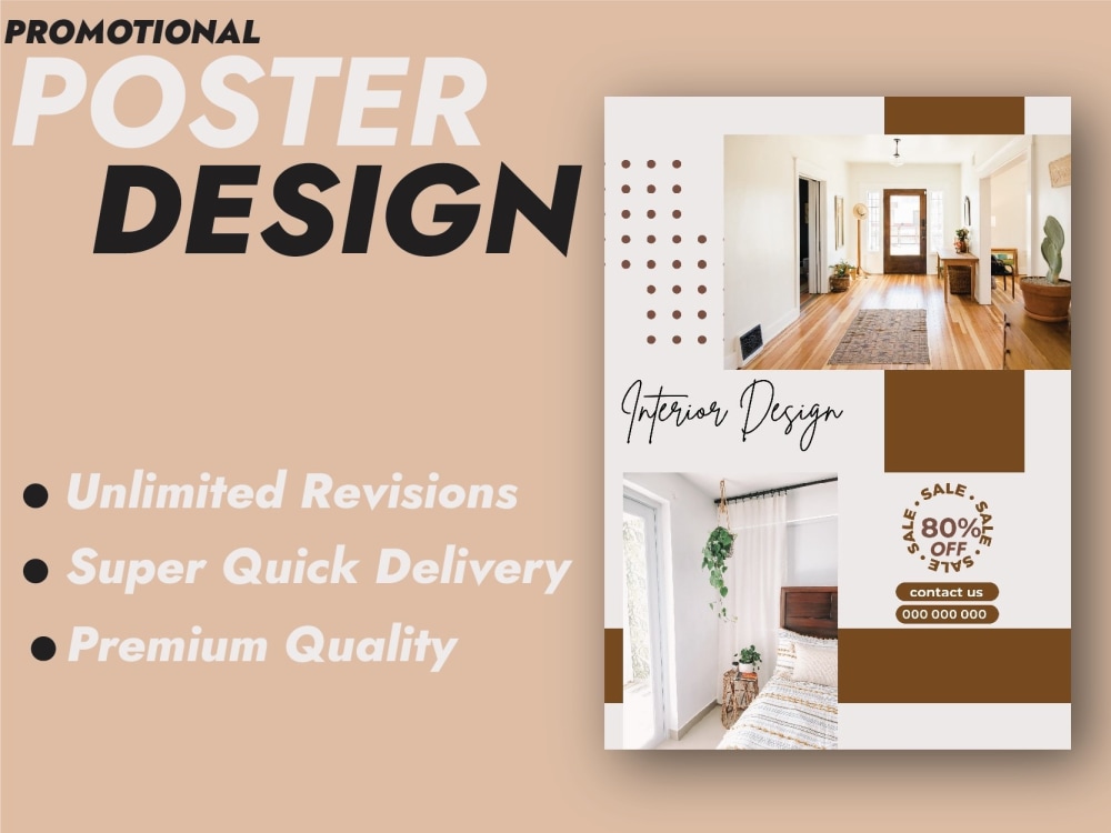 Multiple sizes promotional and business poster | Upwork