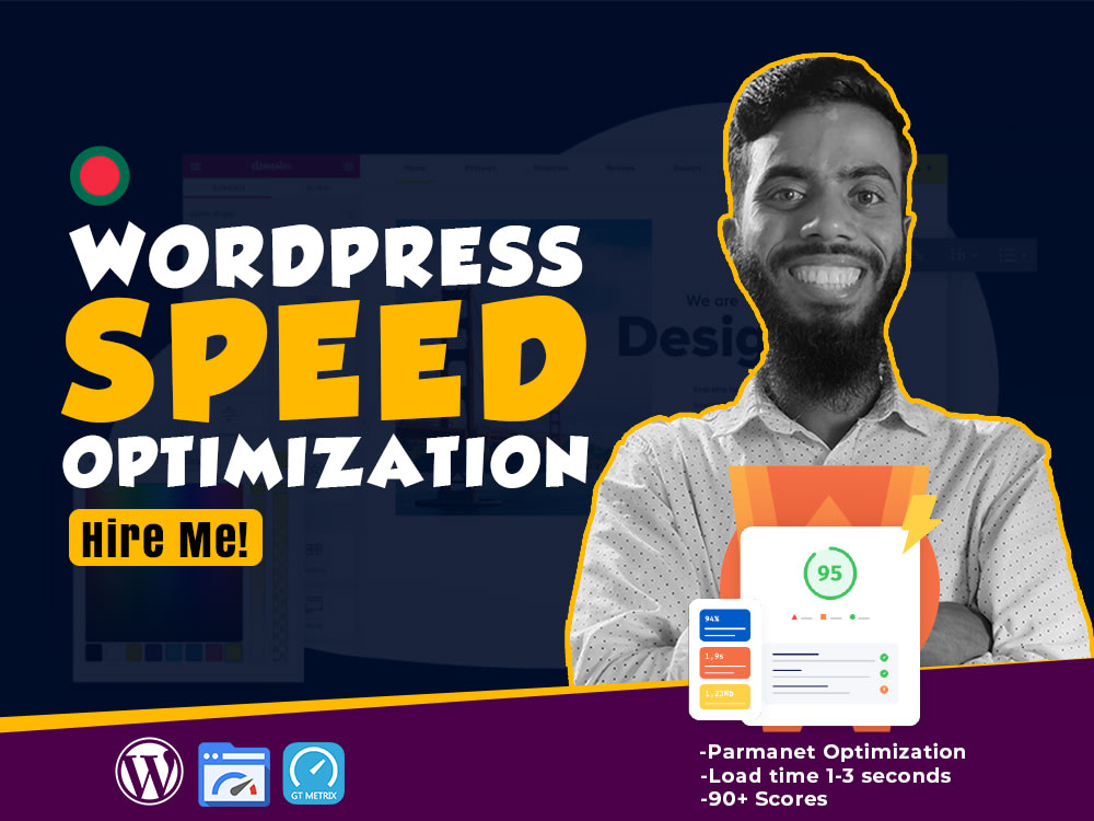 WordPress Page Speed Optimization for Google PaseSpeed Insights | GTmetrix | Upwork