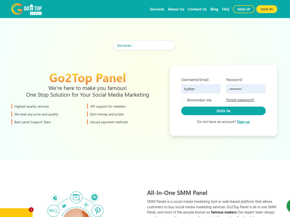 Perfect Panel theme design services, SMM panel development services ...