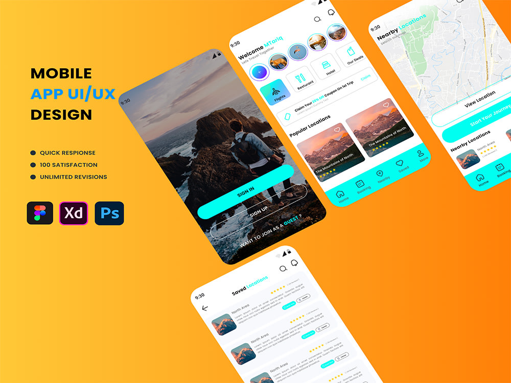 A stunning mobile app design in figma | Upwork