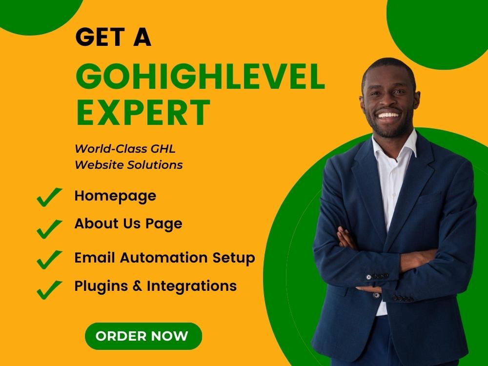 GoHighLevel Website Design with GoHighLevel Sales Funnel, GHL Landing ...