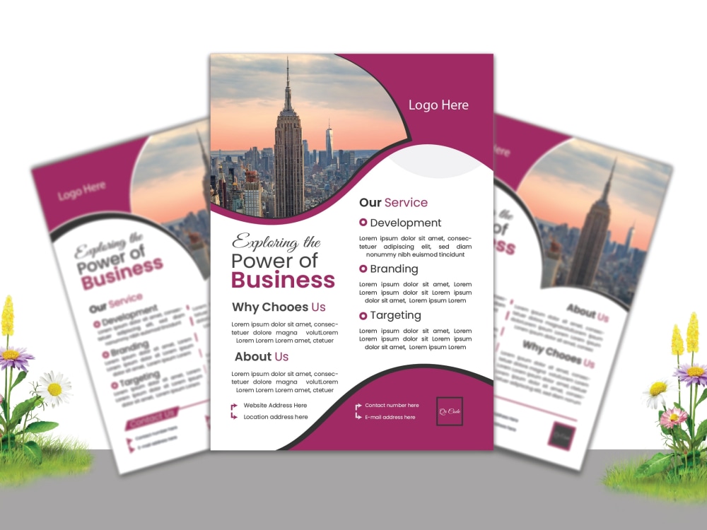 Business Church leaflet Event flyer design, poster party animated flyer ...