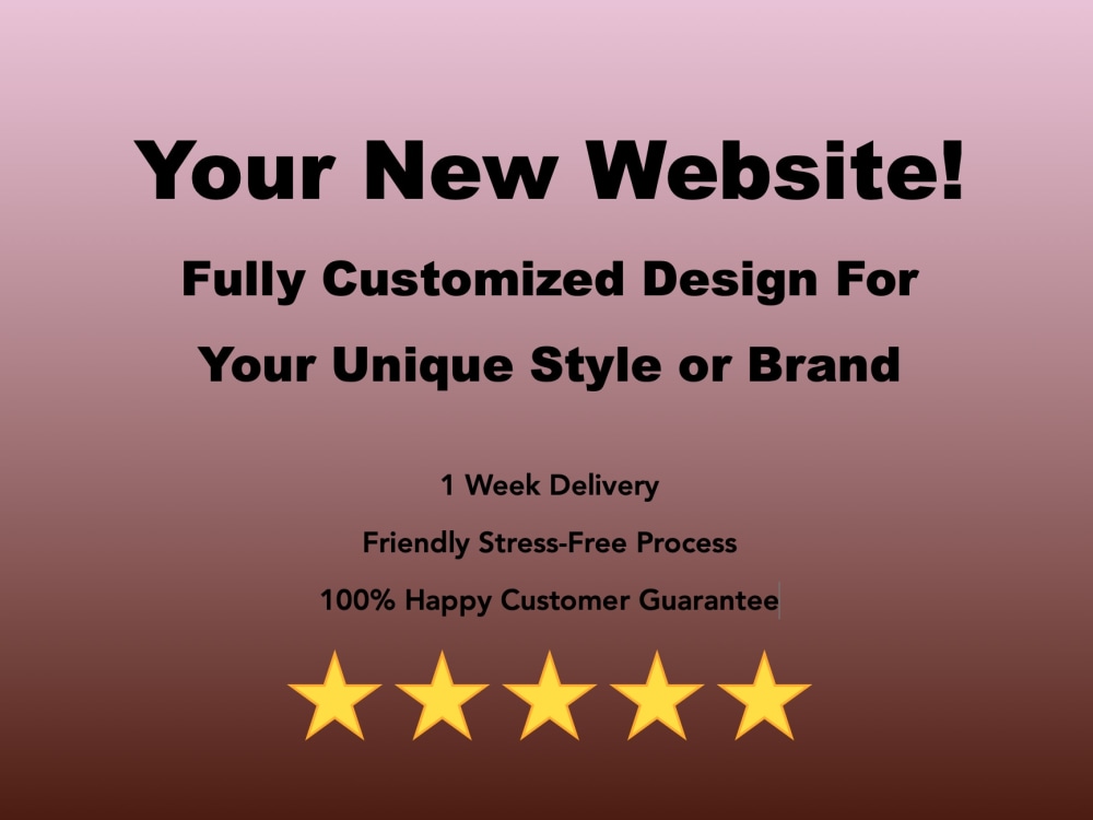 A New Website with a Customized Theme/Design, Up to 5 Pages | Upwork