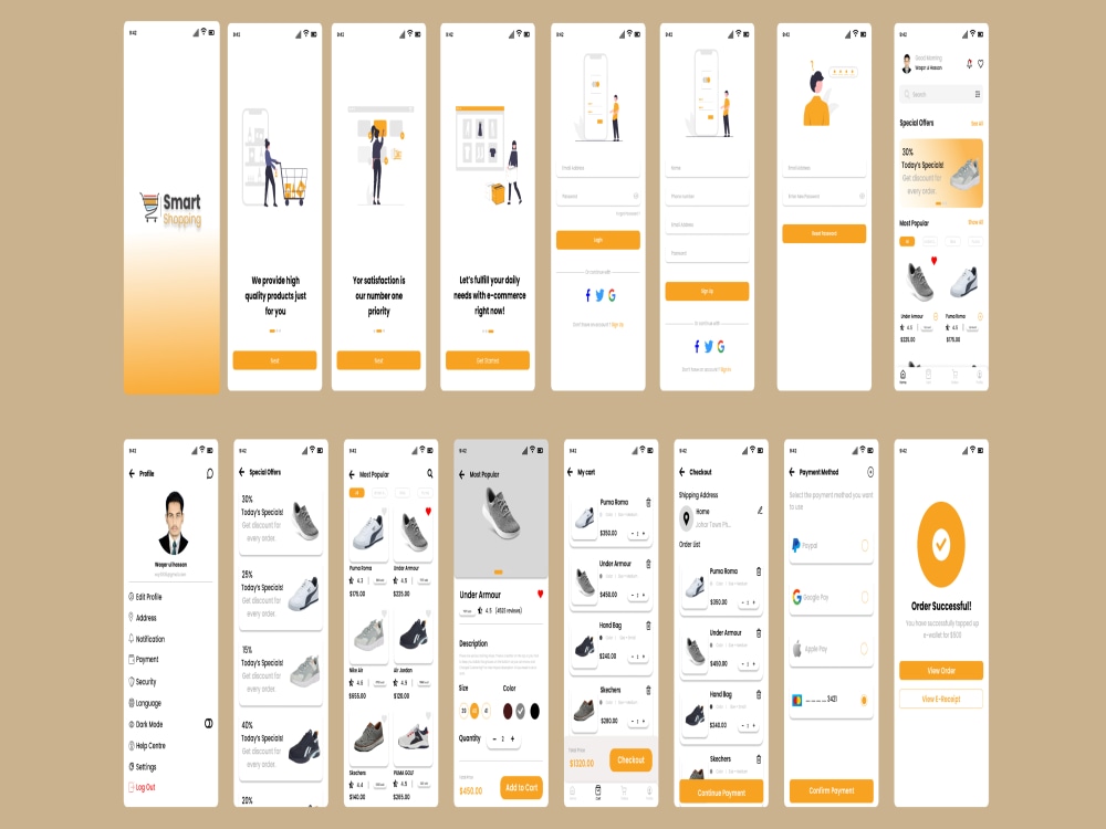 Responsive, modern UI/UX website / UI UX app, landing page design in ...