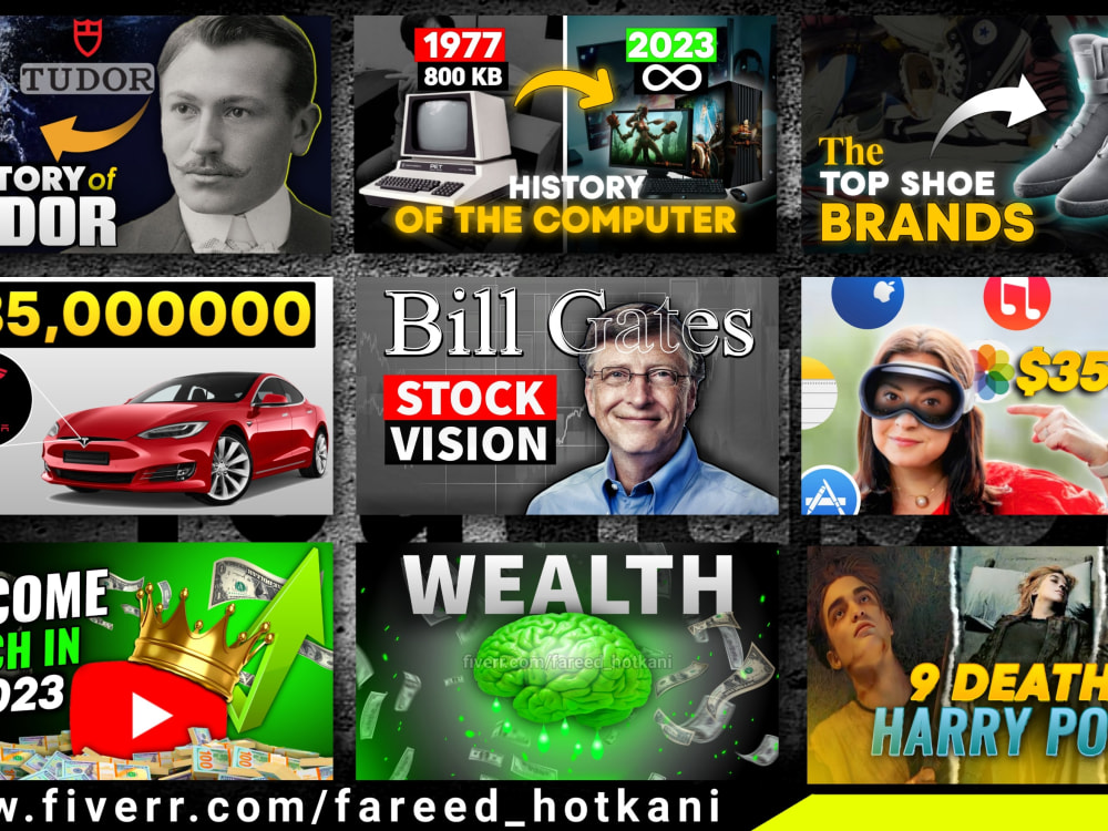 Amazing documentary youtube video thumbnails | Upwork