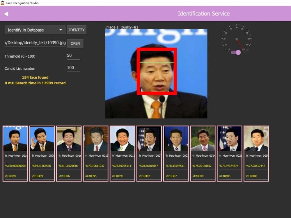 Complete face recognition studio with multiple features | Upwork